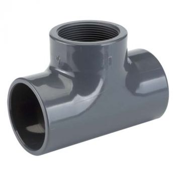 TP PVC-U T-stuk 90° d32 -1" Sok /Binnendraad PN16 RV0TIP32D